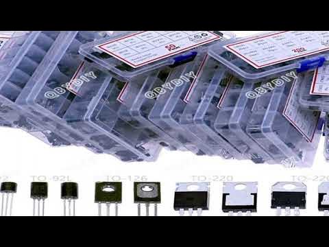 TO-92 TO-92L TO-126 TO-220 Series Mosfet Triode Thyristor PNP NPN Transistor Assortment Kit Box ...