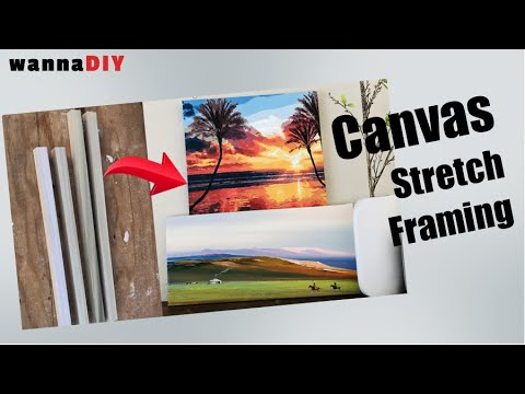 Canvas Stretch Frame DIY - YouTube
