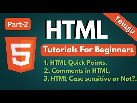 HTML part-2 in Telugu || HTML full Course in Telugu || @ComputerW0rld ...