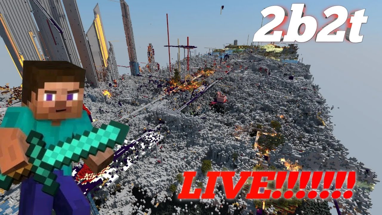 Hardest Minecraft Server 2b2t LIVE!!!! - YouTube