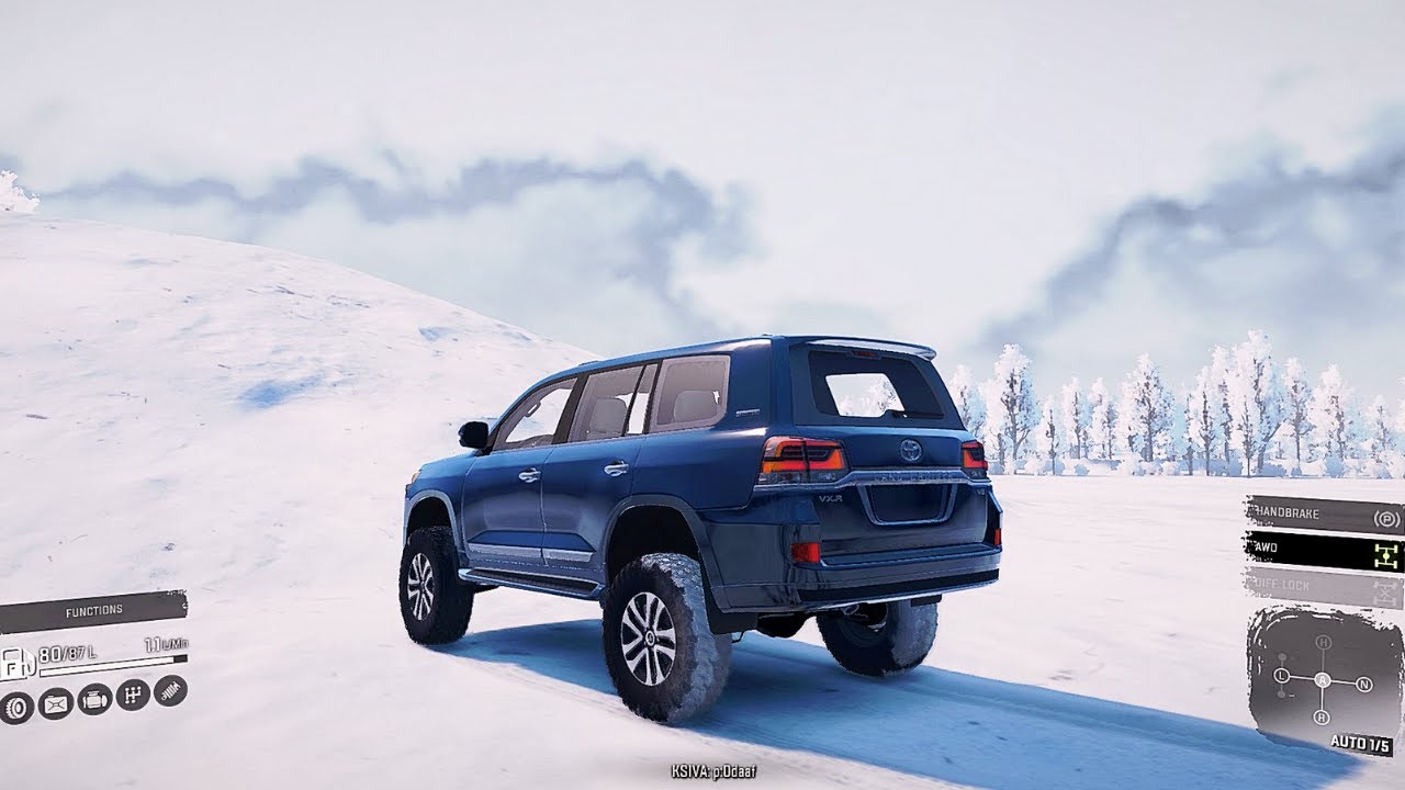 Toyota Land Cruiser LC200 - Off Road in Snow Mountains - Snowrunner ...