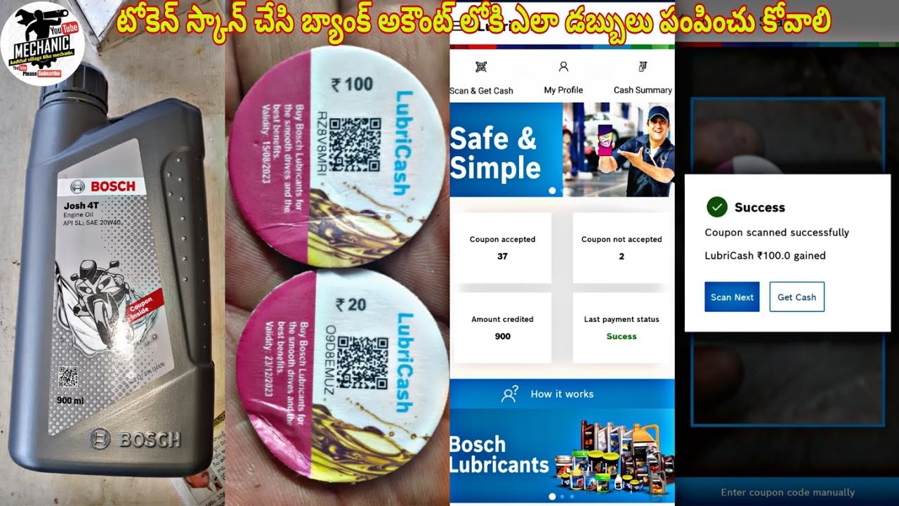 Bosch Oil scanner app install downloading // Kadthal village Bike ...