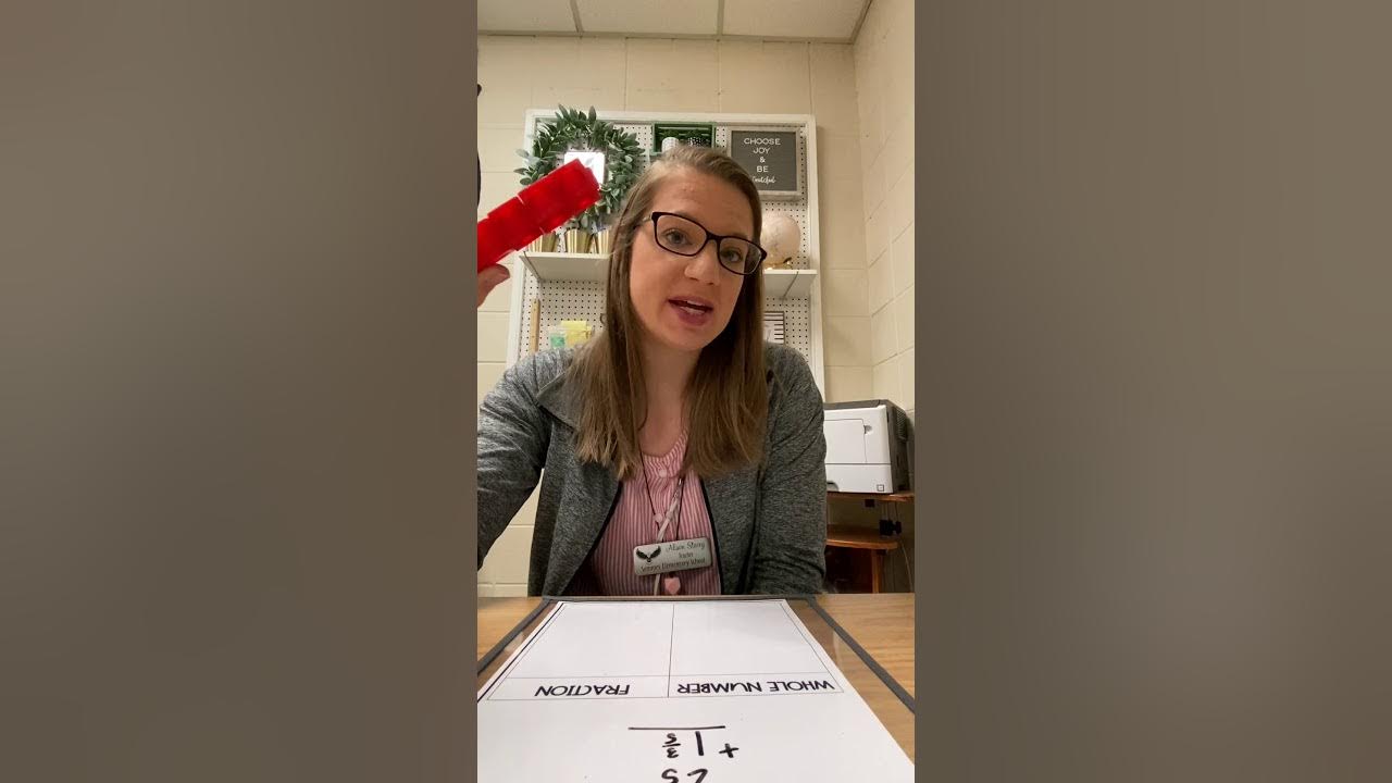 Math Tip 📣 Use unifix cubes to ADD mixed numbers with like denominators - YouTube