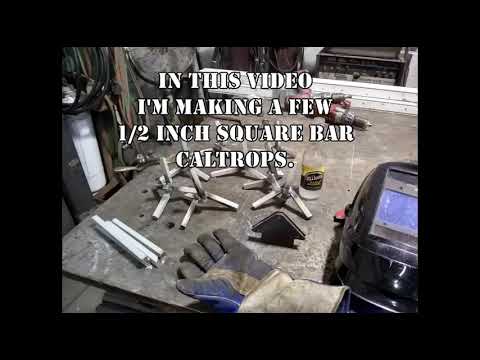 Homemade Steel Caltrops - YouTube