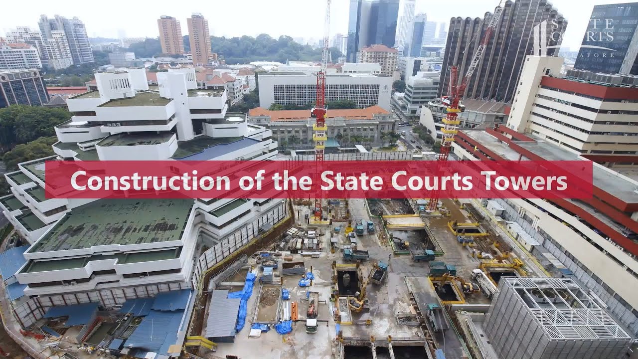 Construction of the State Courts Towers - time lapse video - YouTube