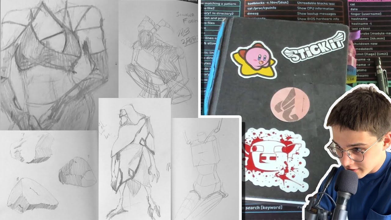 sketchbook tour of an unemployed software engineer (Jan - June 2024 ...