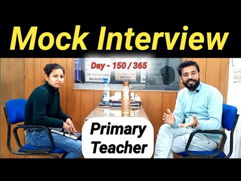 primary teacher mock interview | pre primary teaching interview ...