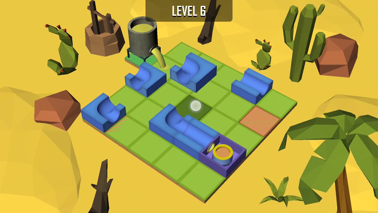 Let's Play - Water Flow Puzzle 3D, Easy - Level 6 - YouTube