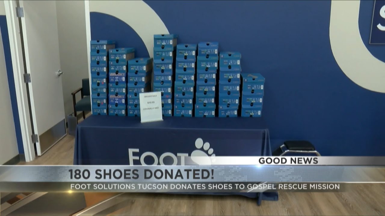 Foot Solutions Tucson donates nearly 200 shoes to Gospel Rescue Mission ...