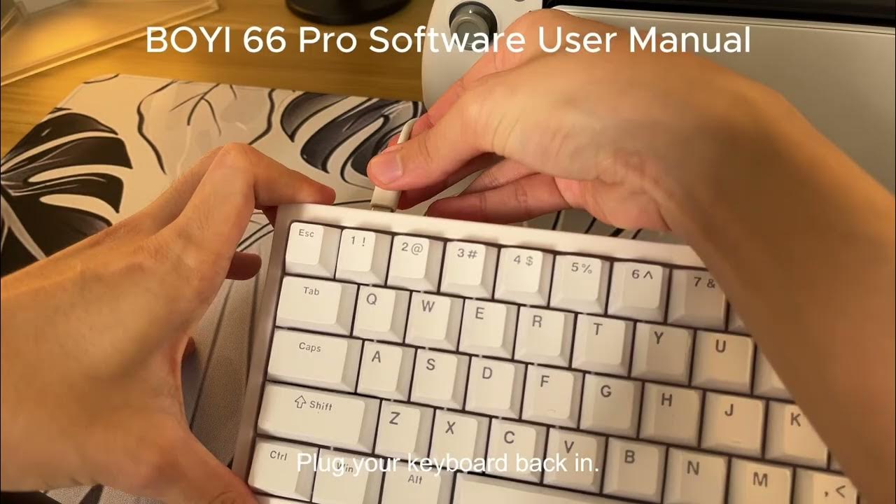 How to operate BOYI 66Pro magnetic switch keyboard driver? - YouTube