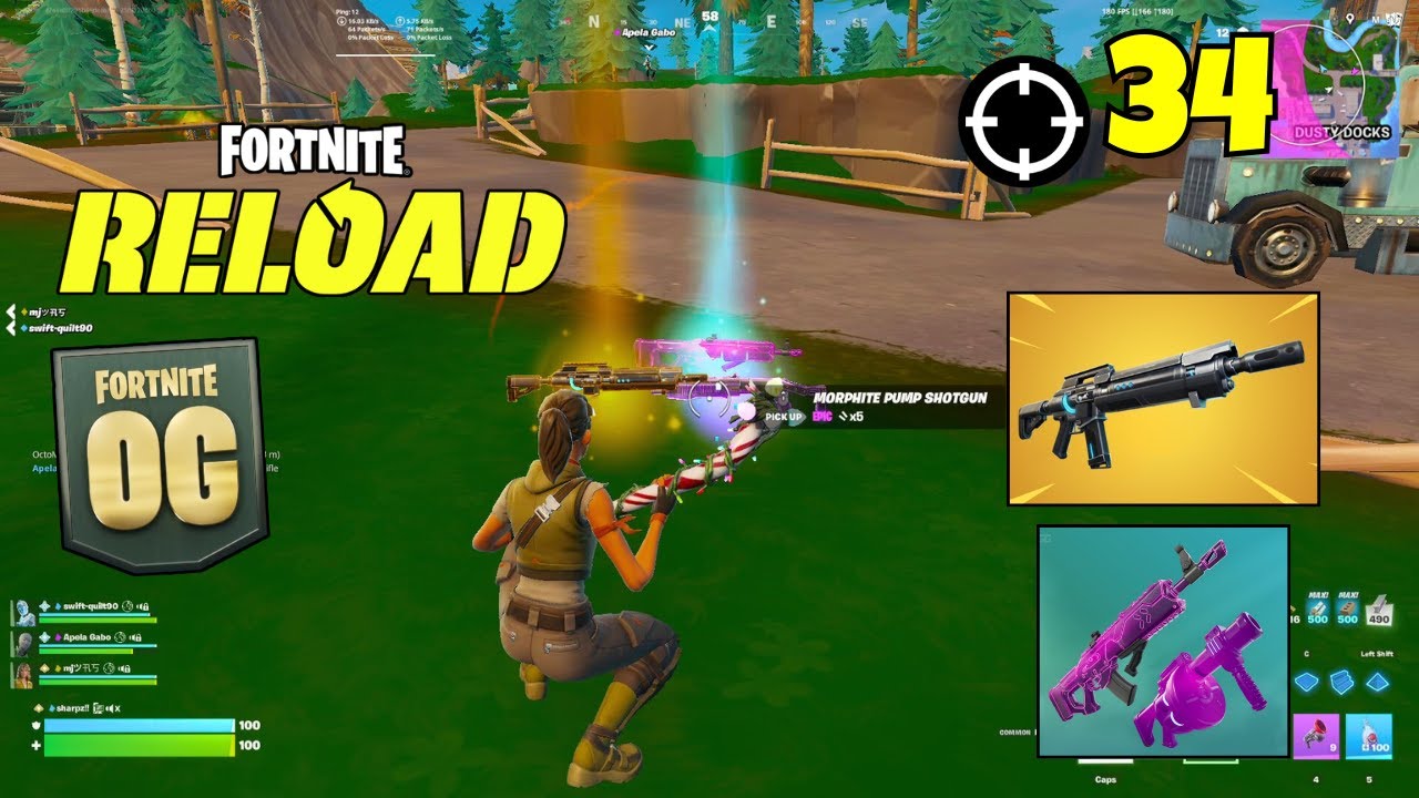 34 Elimination Fortnite "RANKED RELOAD" Gameplay Win (*MYTHIC* Pulse ...
