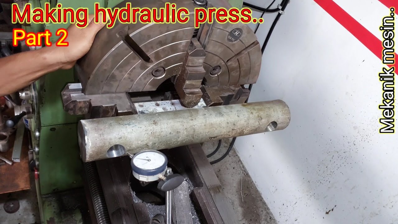 An ancient lathe techniques that is rarely known!! Making a hydraulic ...