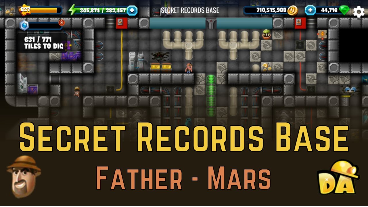 Secret Records Base - #2 Father Mars - Diggy's Adventure - YouTube