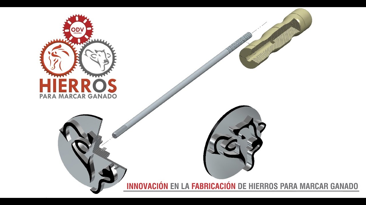 Hierros para marcar ganado diseños personalizados - YouTube