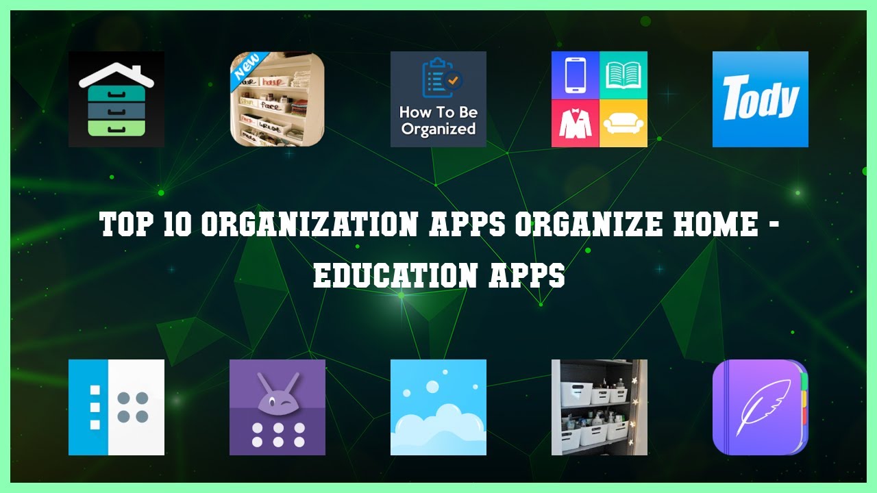 Top 10 Organization Apps Organize Home Android Apps - YouTube