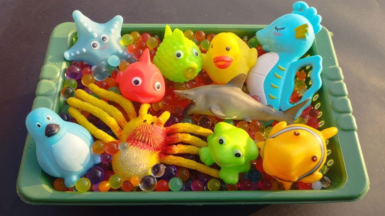 100 Sea Animals toys Collection - Aquatic Animals Names, sea animals ...