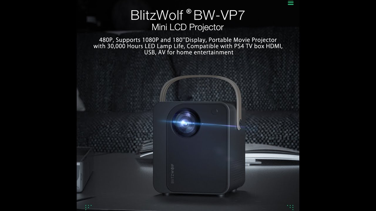 BlitzWolf BW-VP7 Mini Projector - YouTube