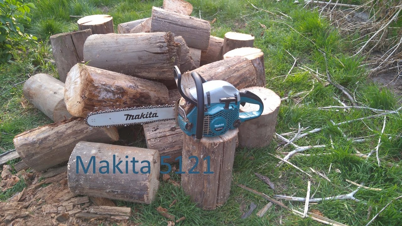 Makita 5121 / Dolmar 510 bucking - YouTube