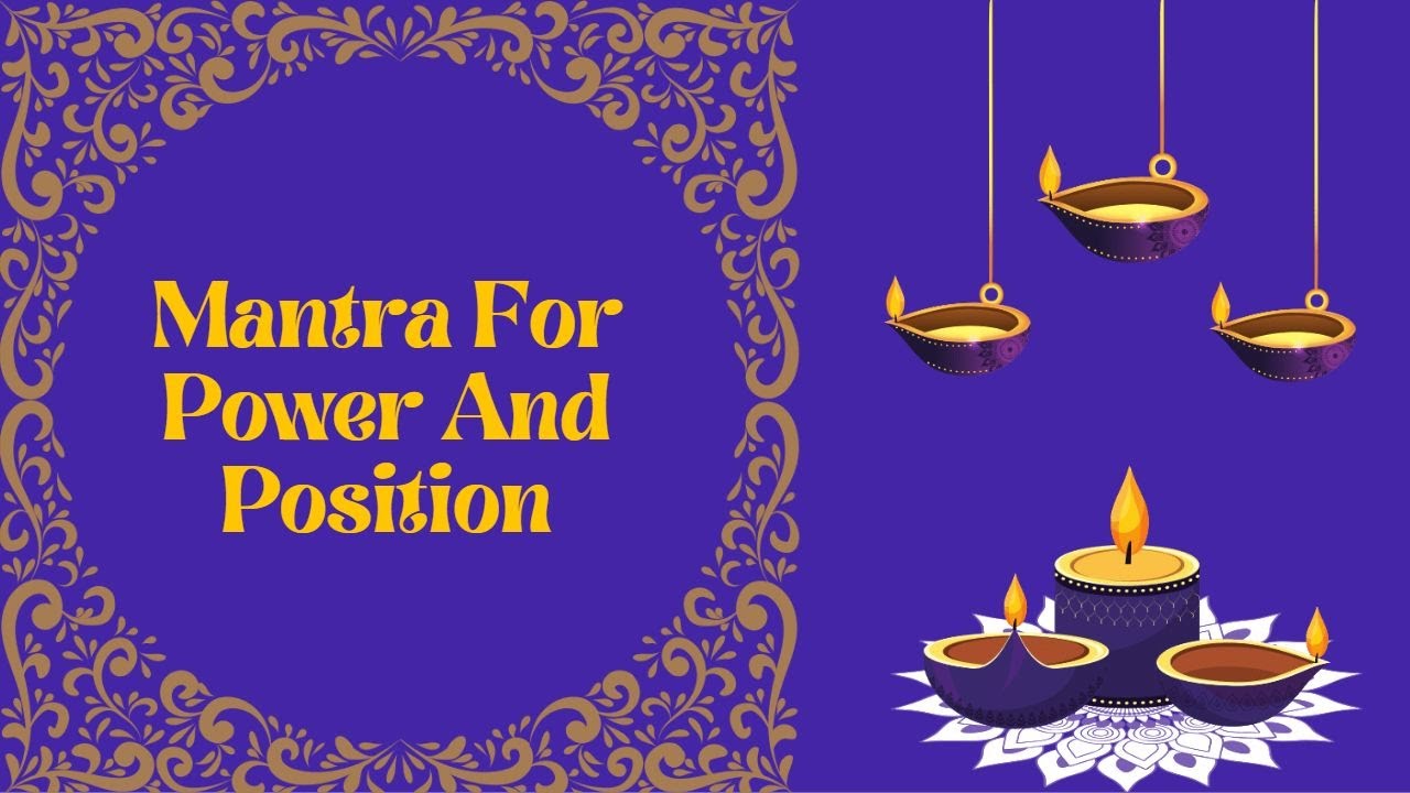 Mantra For Power And Position with Lyrics in Sanskrit | Vedadhara ...