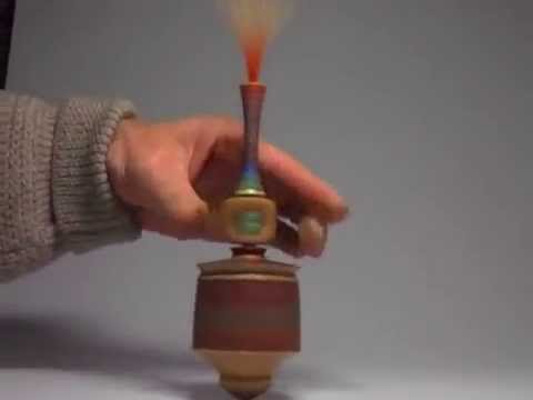 Wind-up spinning tops by Armin Kolb - YouTube