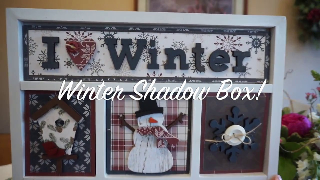 DIY Winter Shadow Box | Craft - YouTube