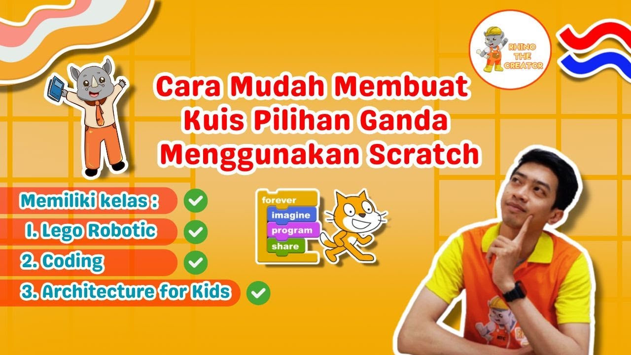 Cara Mudah membuat Kuis Pilihan Ganda Menggunakan Scratch - YouTube