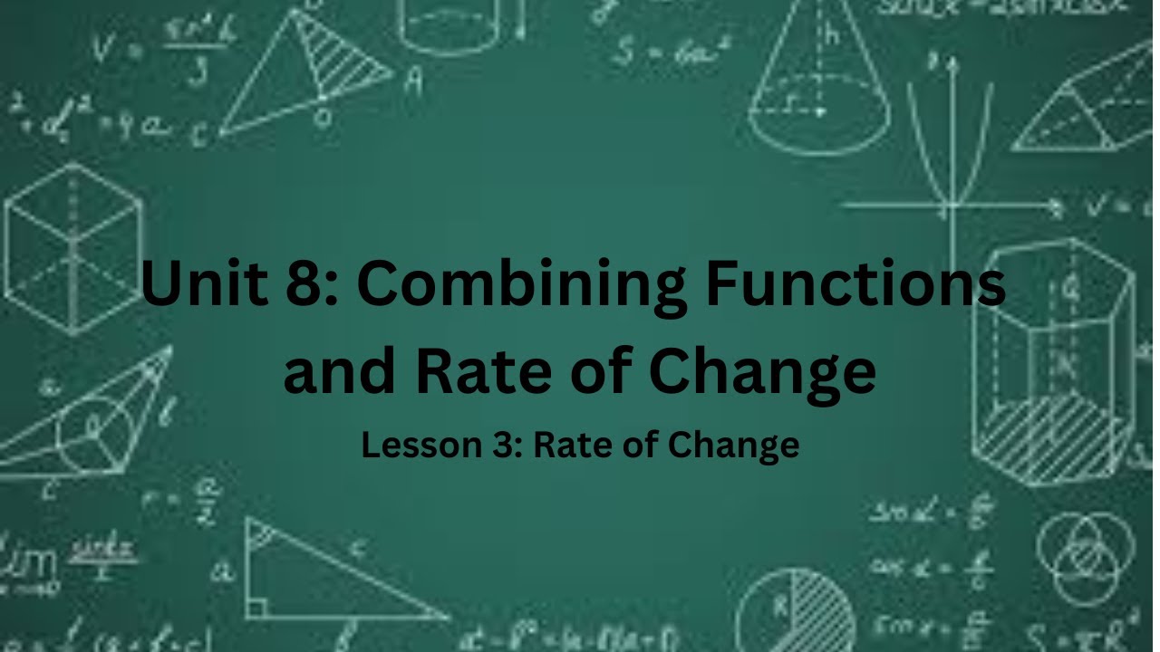 3 Rate of Change - YouTube