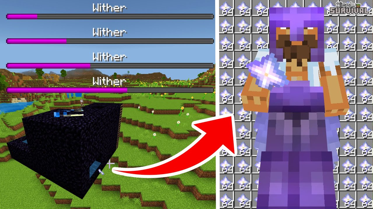 SIMPLE 1.18+ AUTOMATIC WITHER KILLER -TUTORIAL- Minecraft Bedrock (MCPE ...