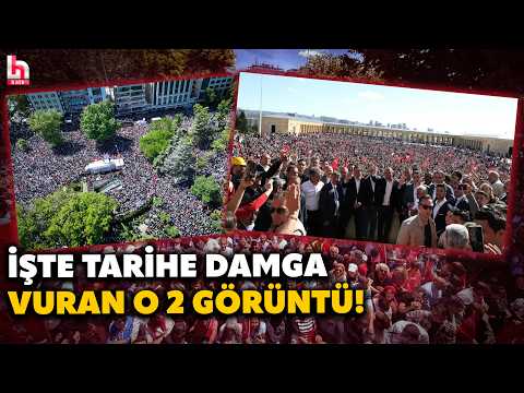 TARİHİ BİR GÜN, TARİFSİZ BİR SEVGİ! Meydanlara sığmayan binler Ata'sına koştu! İşte o görüntüler...
