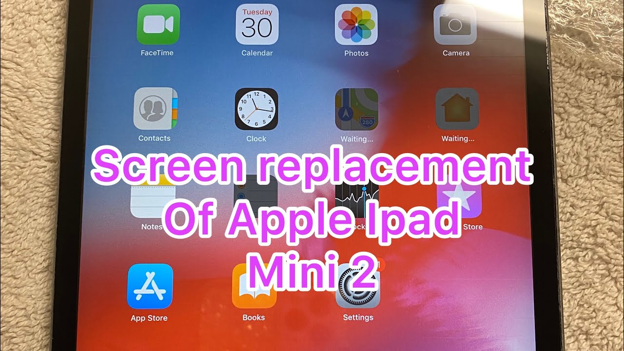 HOW TO FIX/REPLACE BROKEN SCREEN IPAD MINI 2(DIY) tutorial.@madame1079 ...