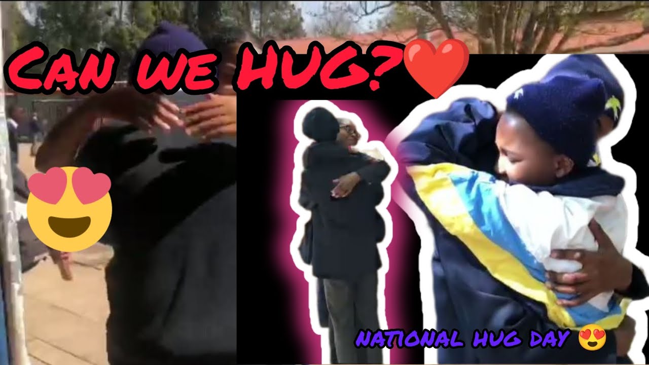 O.T.R GANG🔥:Hugging Random people at school ️| |*national hug day ...