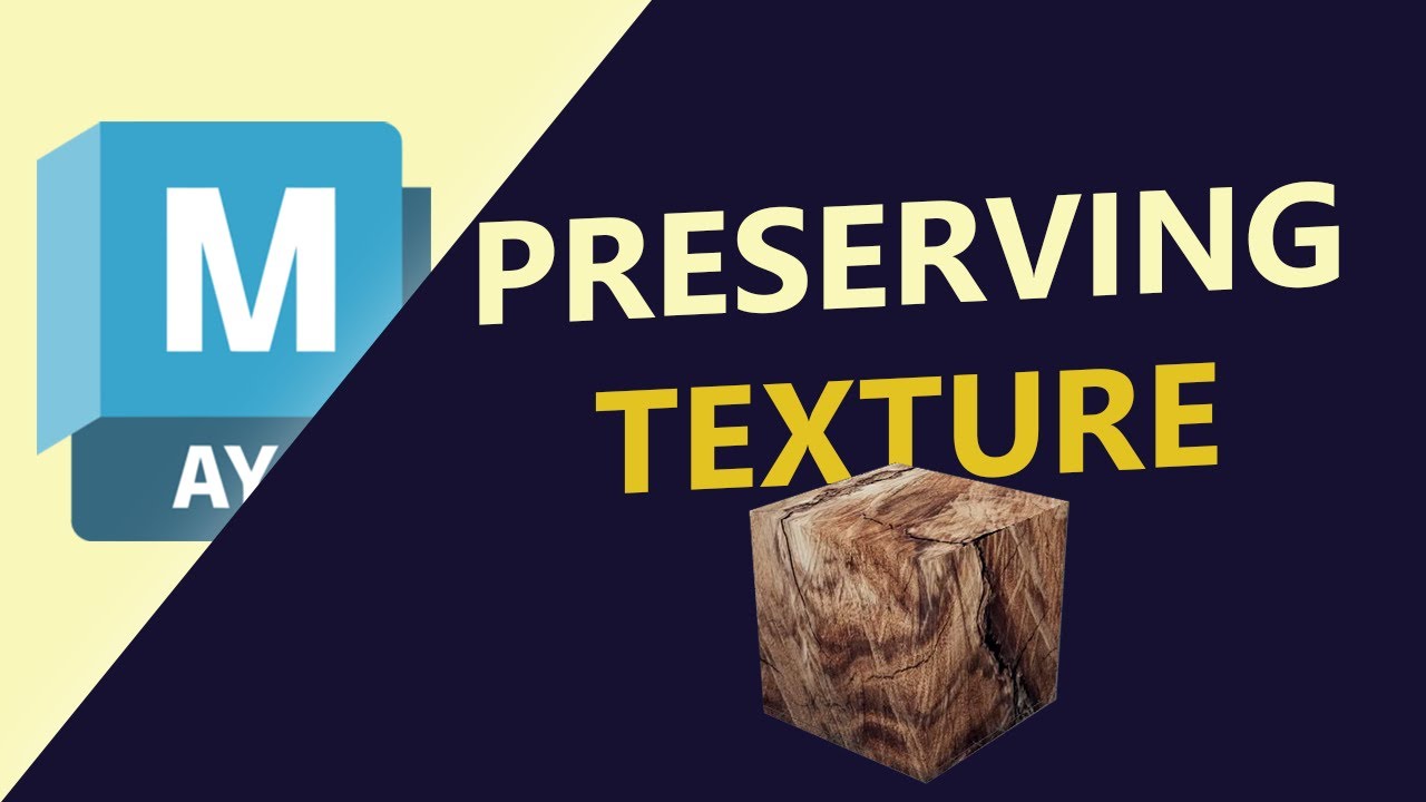 AUTODESK MAYA - 3D GRAPHICS : PRESERVING TEXTURE - YouTube