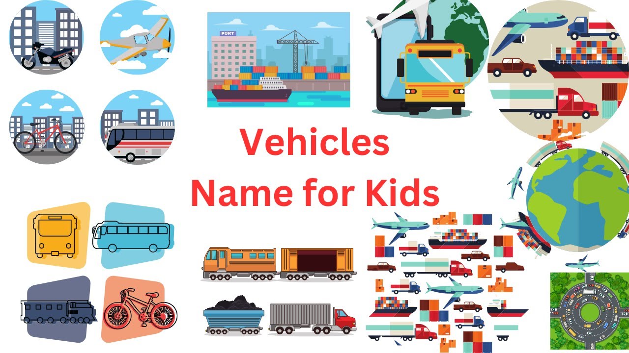 Transport Names in English |Different Types of Transport |Vehicles name ...