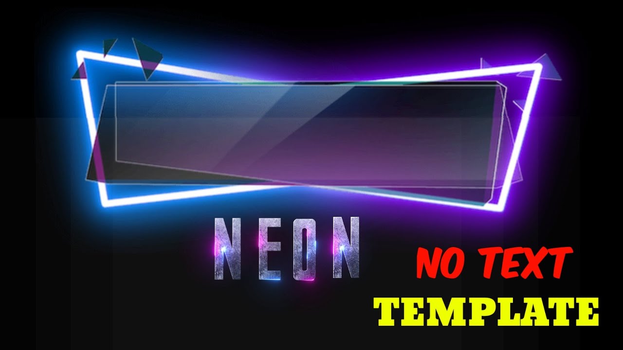 Neon Intro Template No Text Free Neon Gaming Template Nocopyright - YouTube