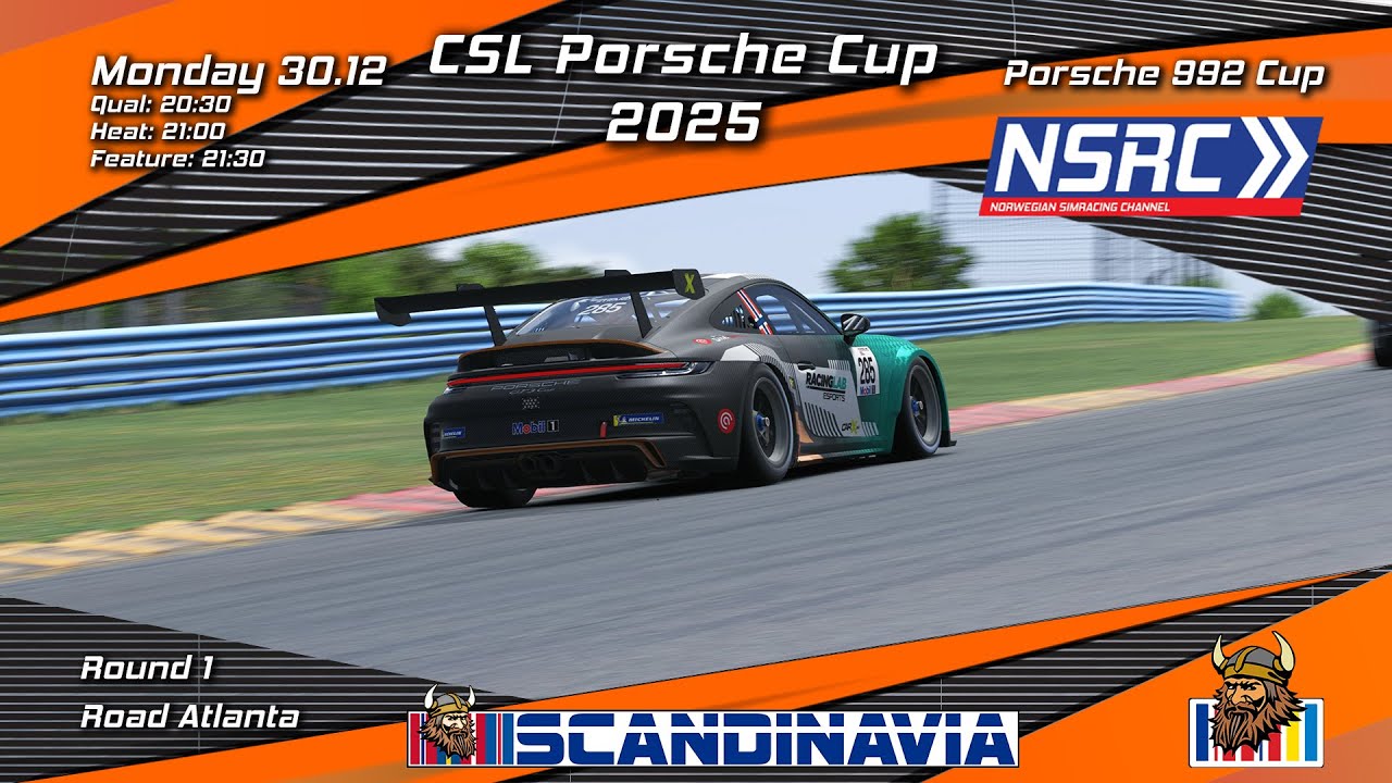 CSL Porsche Cup Round 1 at Road Atlanta - YouTube