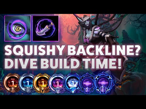 Sylvanas Mind Control - SQUISHY BACKLINE? DIVE BUILD TIME! - Bronze 2 ...