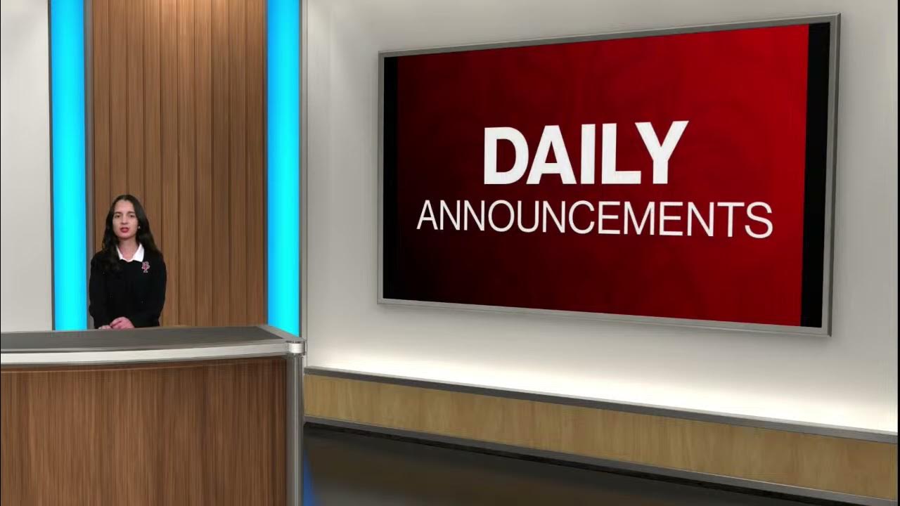 10/16/23 Daily Morning Announcements - YouTube