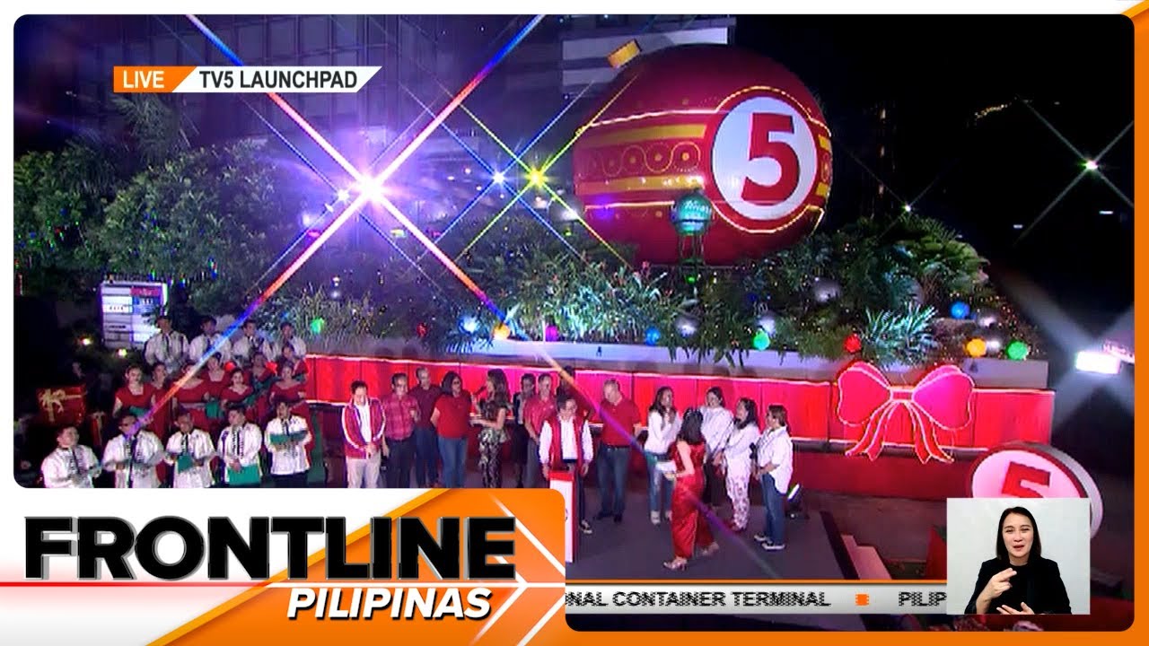 Big red ball ng TV5, pinalamutian na ng pampasko | Frontline Pilipinas ...
