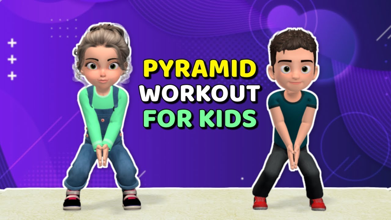 15 MIN PYRAMID WORKOUT FOR HELPING KIDS LOSE FAT - YouTube