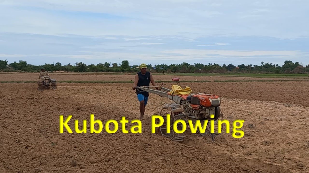 Kubota Machine Plowing In Field, Kubota Rt140, Kubota Working Videos ...