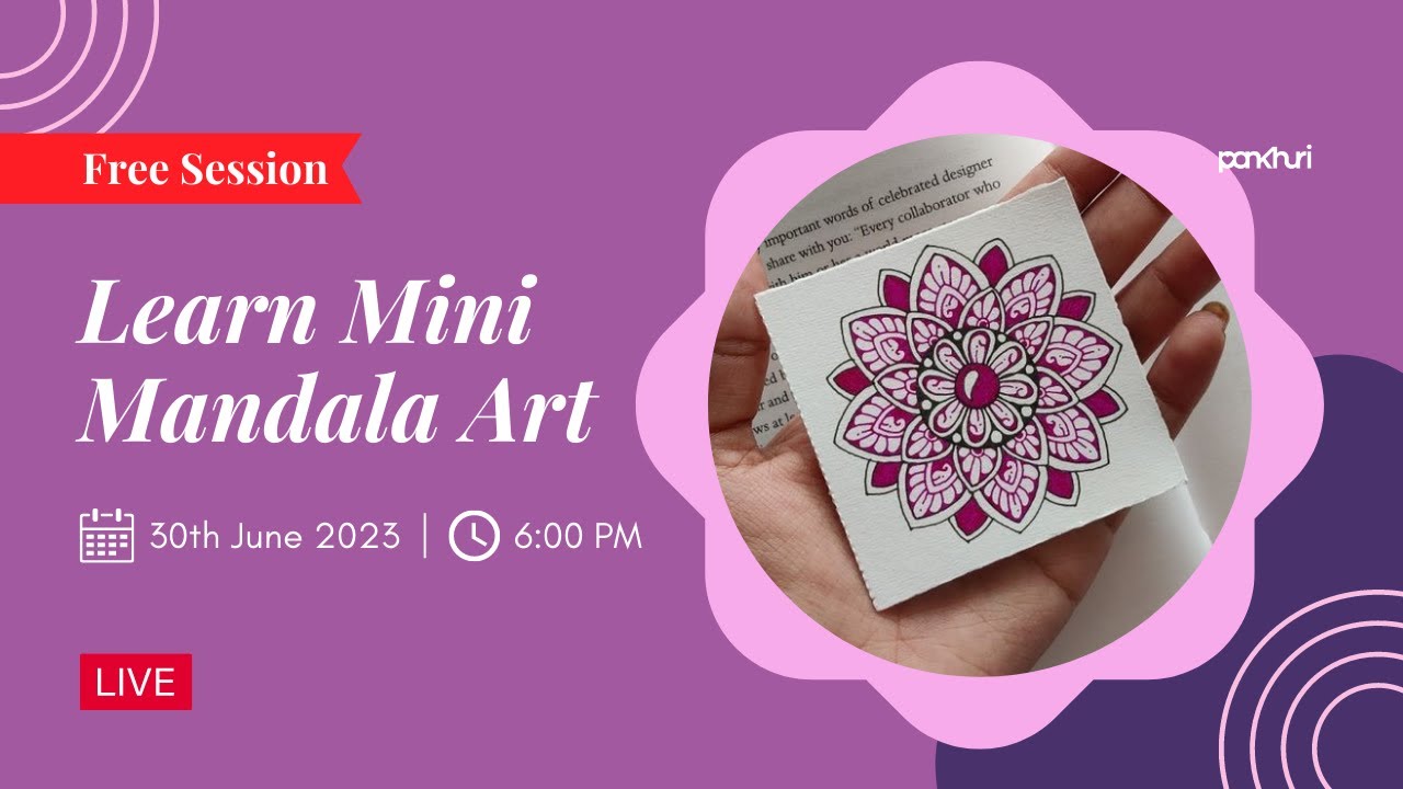 How to Draw Mini Mandala Art by Shweta | Mandala Art | Live Session ...