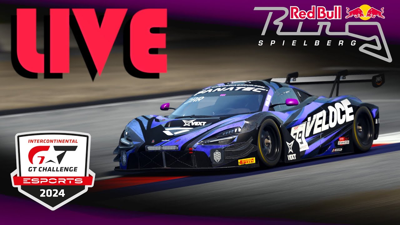 SRO ESPORTS IGTC Round 4 | 3hr of RED BULL RING | McLaren 720S GT3 ...