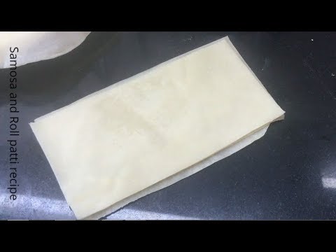 Homemade samosa and spring roll patti or sheets - Manda patti recipe by ...