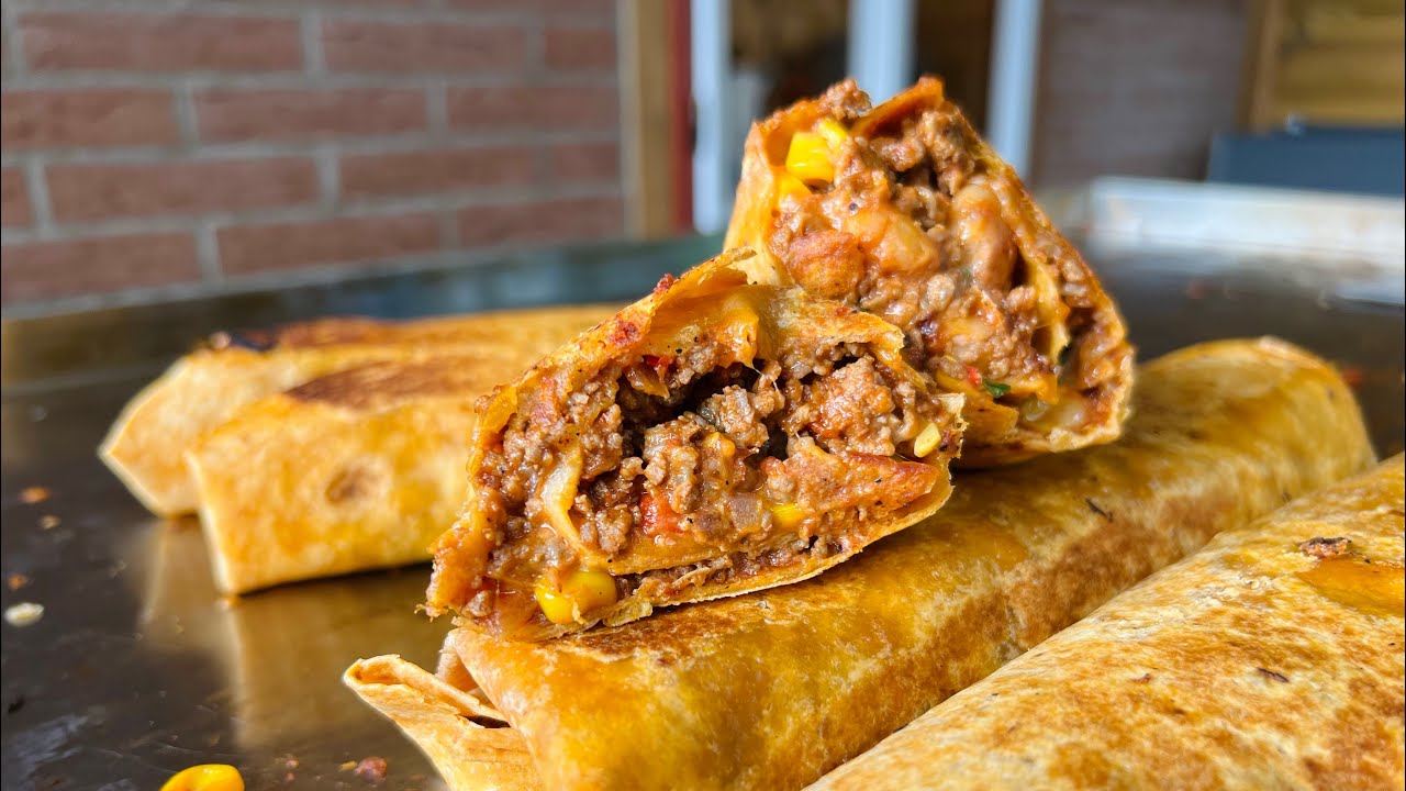 Mexikanische Wraps mit Cheddar von SANTOS Suomi Plattengrill. - YouTube