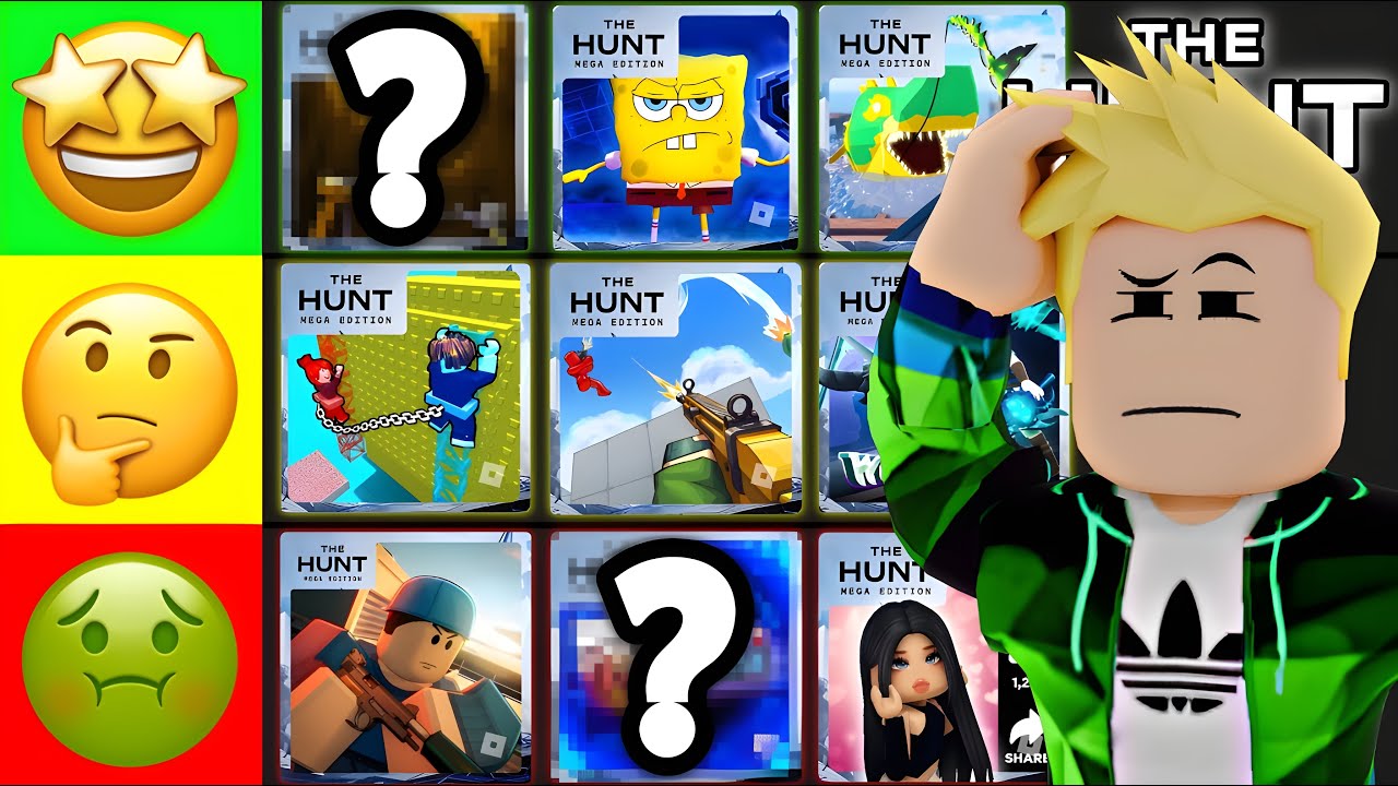 I Ranked EVERY Mega Hunt TOKEN QUEST! (ROBLOX) - YouTube