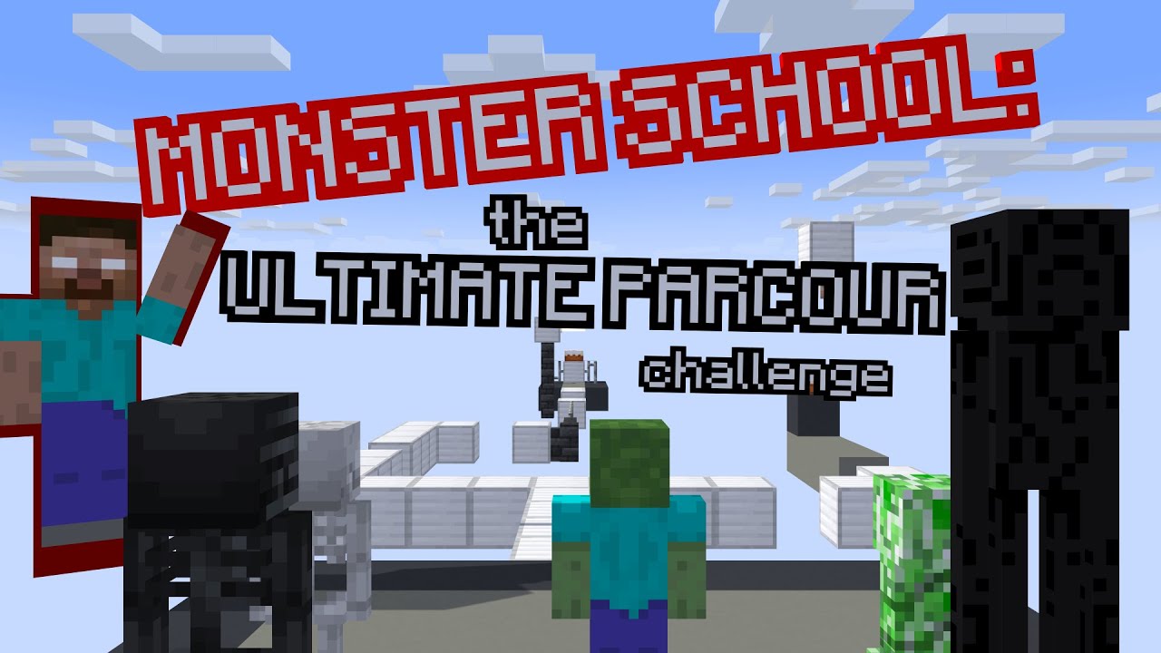 MONSTER SCHOOL: The ULTIMATE PARCOUR challenge - YouTube