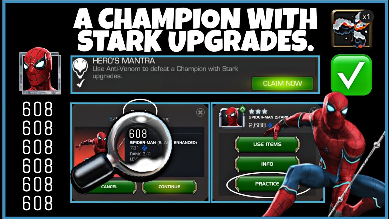 A champion with Stark upgrades - Hero's Mantra | Marvel Contest of ...