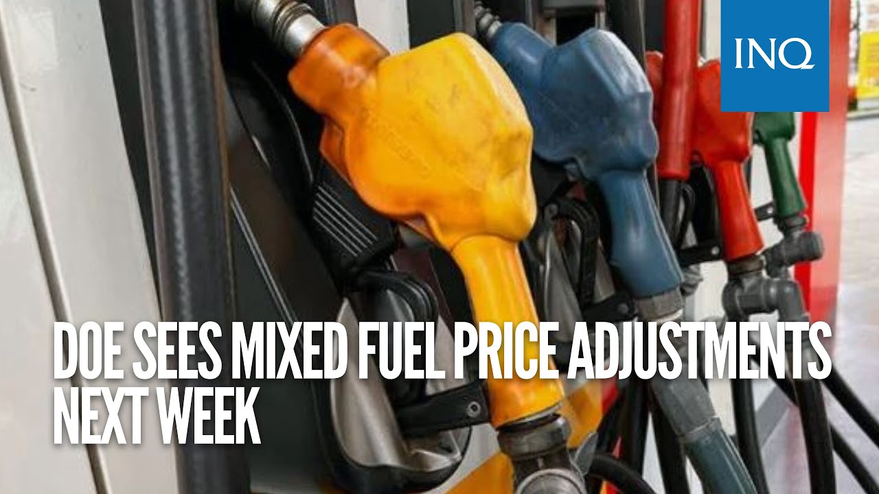 DOE sees mixed fuel price adjustments next week - YouTube