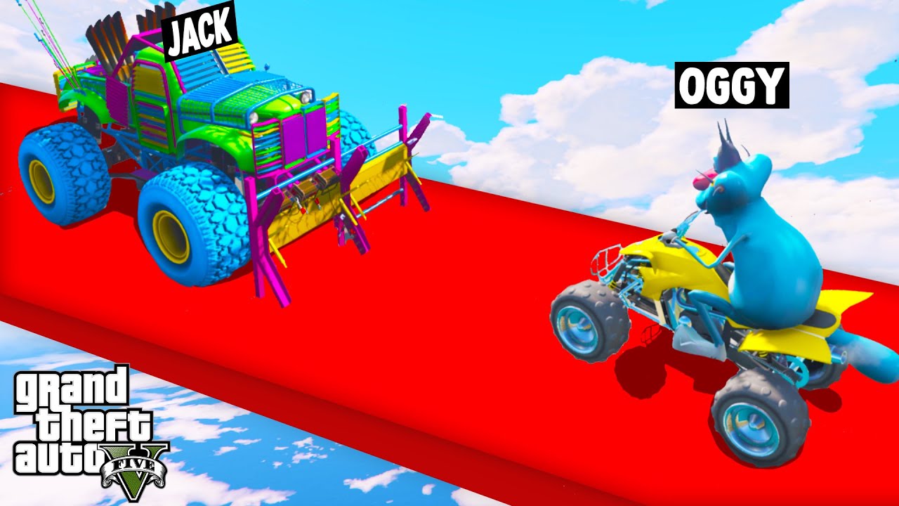 OGGY AND JACK TRIED Epic Face To Face Race For Car Racing Challenge by ...