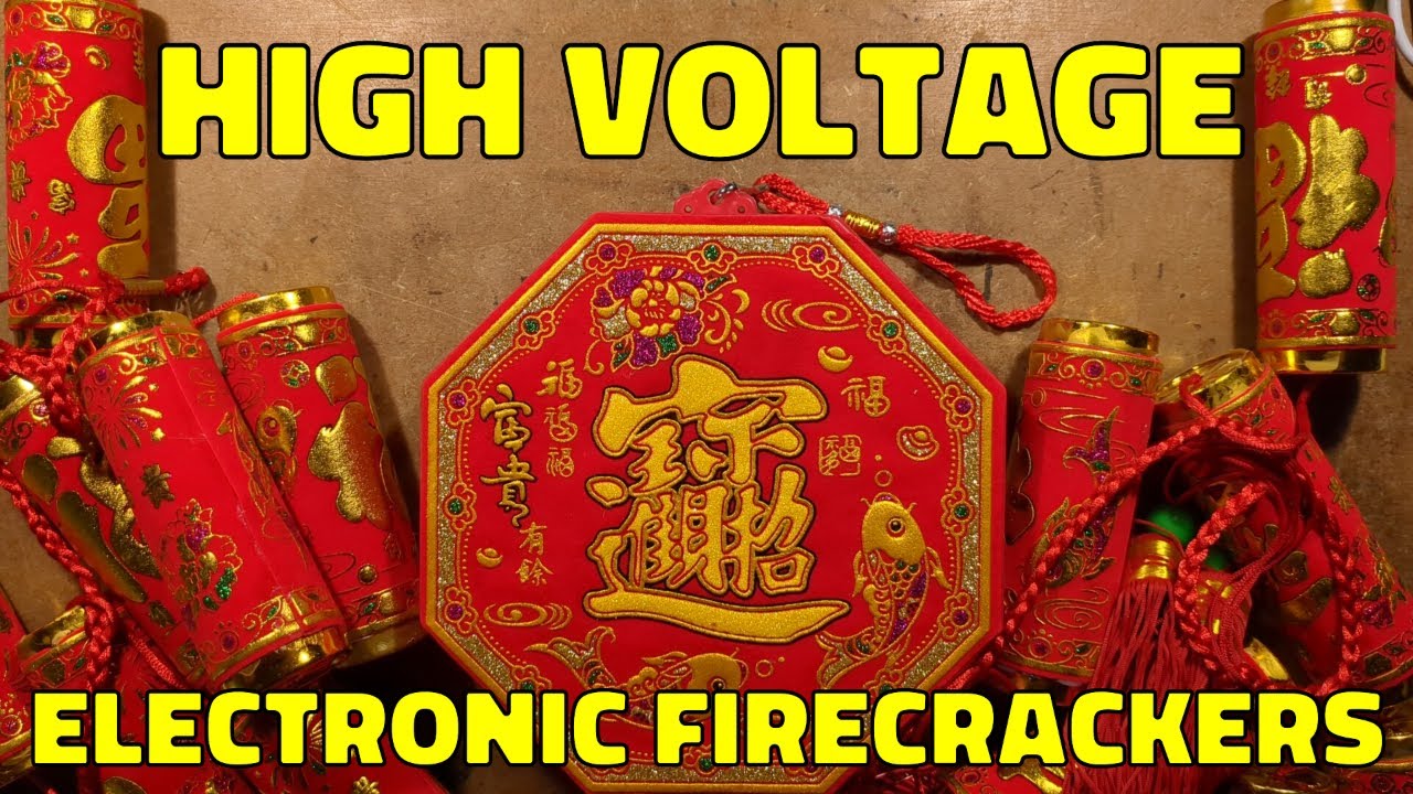 Scary HIGH VOLTAGE electronic firecrackers - YouTube